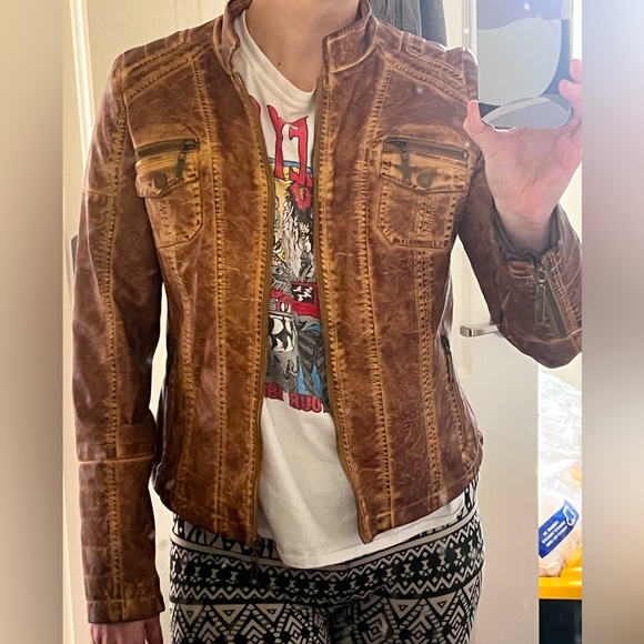 Jackets & Coats | Vintage J2 Faux Leather Biker Jacket | Poshmark